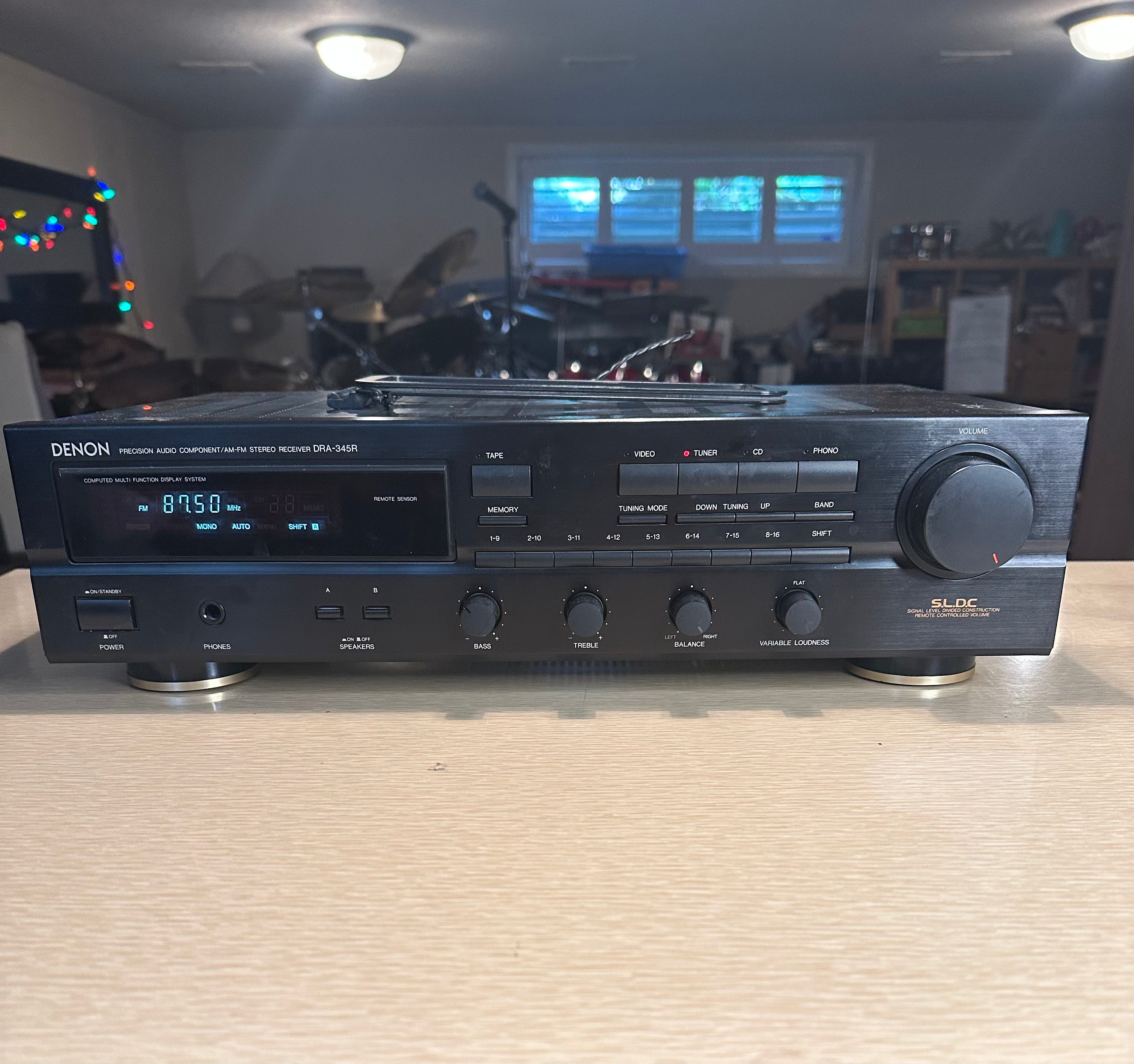 Vintage Denon DRA-345R AM/FM Receiver Amplifier *Serviced* Rare High F ...
